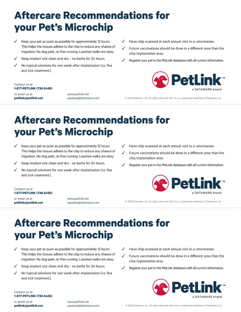 Chip Clinic Materials Archives - PetLink